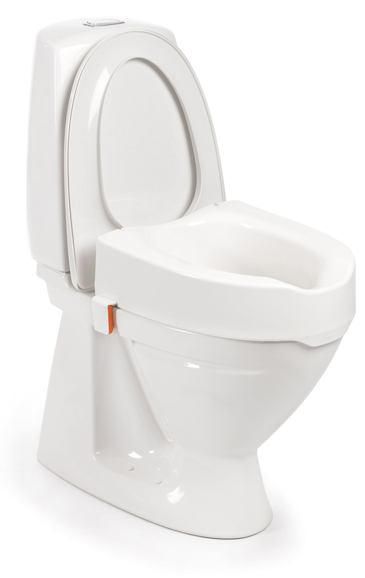 Etac My-Loo Toilet Seat Raiser with Lid and Brackets, 10 cm