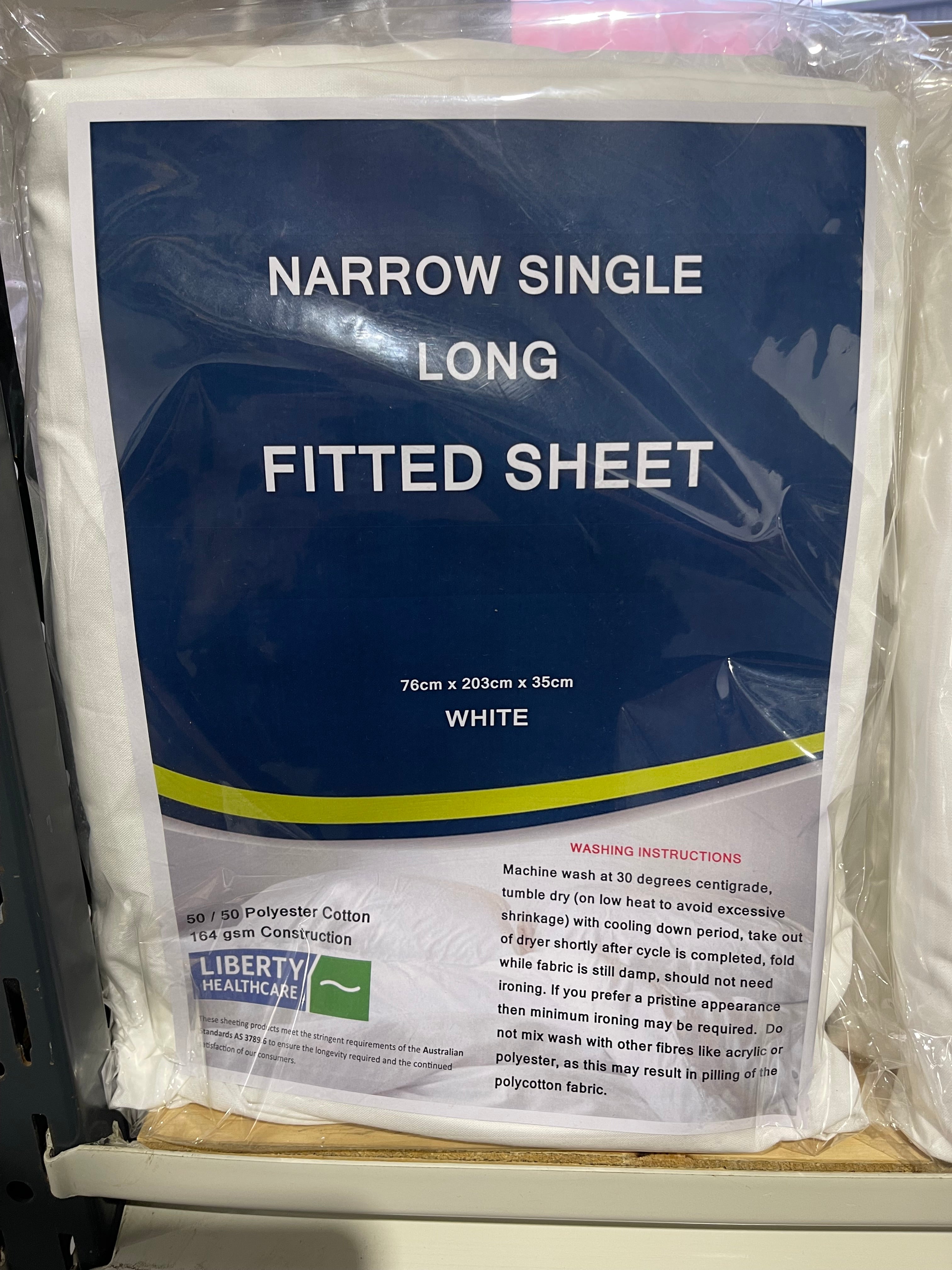 LIBERTY FITTED SHEETS VARIOUS SIZES (WHITE) (clearance only)